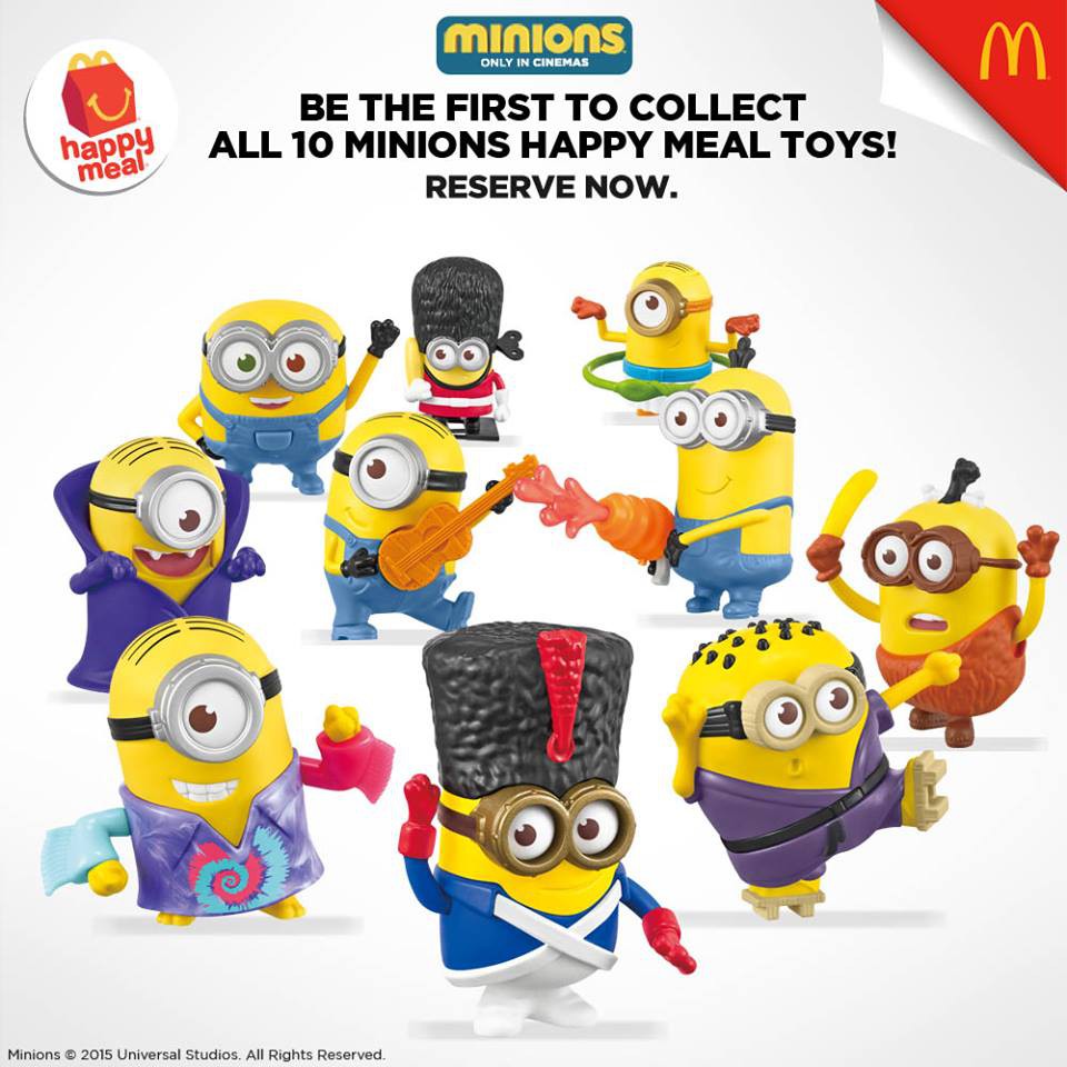 Mcdo Happy Meal Toy Minions (Complete Set) | Shopee Singapore