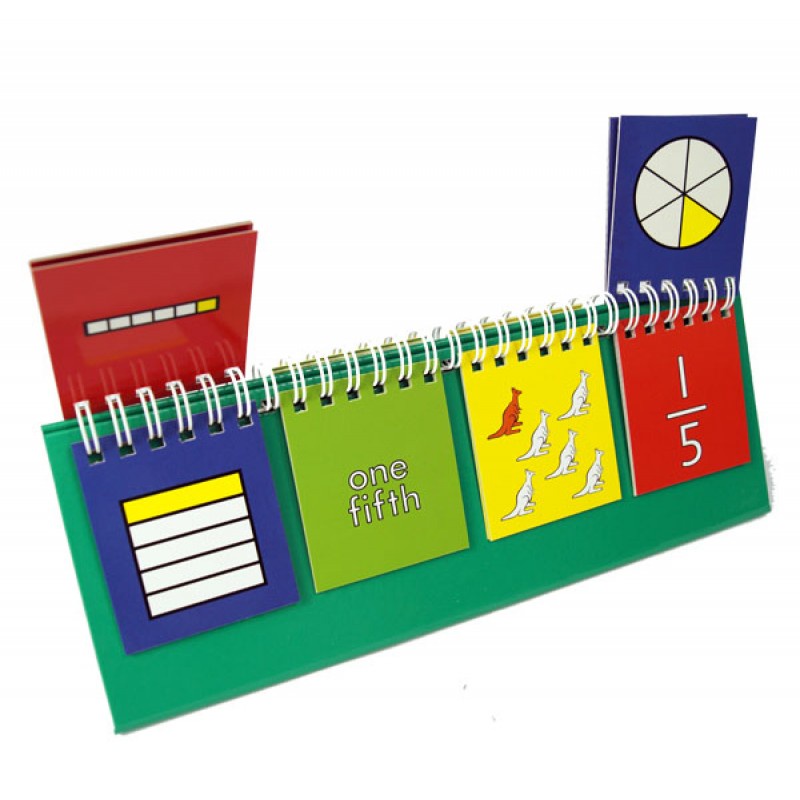 Kids Magnetic Fraction Learning Math Toys Wooden Fraction Book Set ...