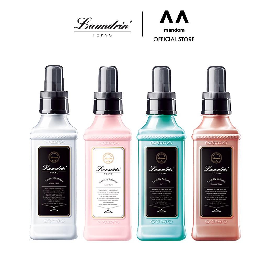 Laundrin Fabric Softener 600ml (Classic Floral, Classic Fiore, No.7, Romantic Flower) | Shopee ...