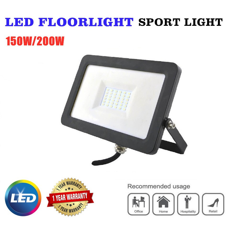 LED Flood Light Spot Light 150W 200W Waterproof IP65 Outdoor Spotlight ...