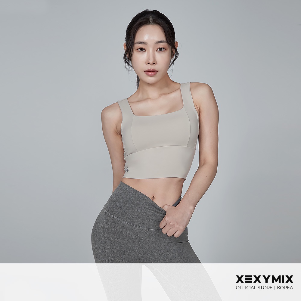 XEXYMIX Wide Square neck Crop Top Bra top, sportwear, women fashion (10 ...
