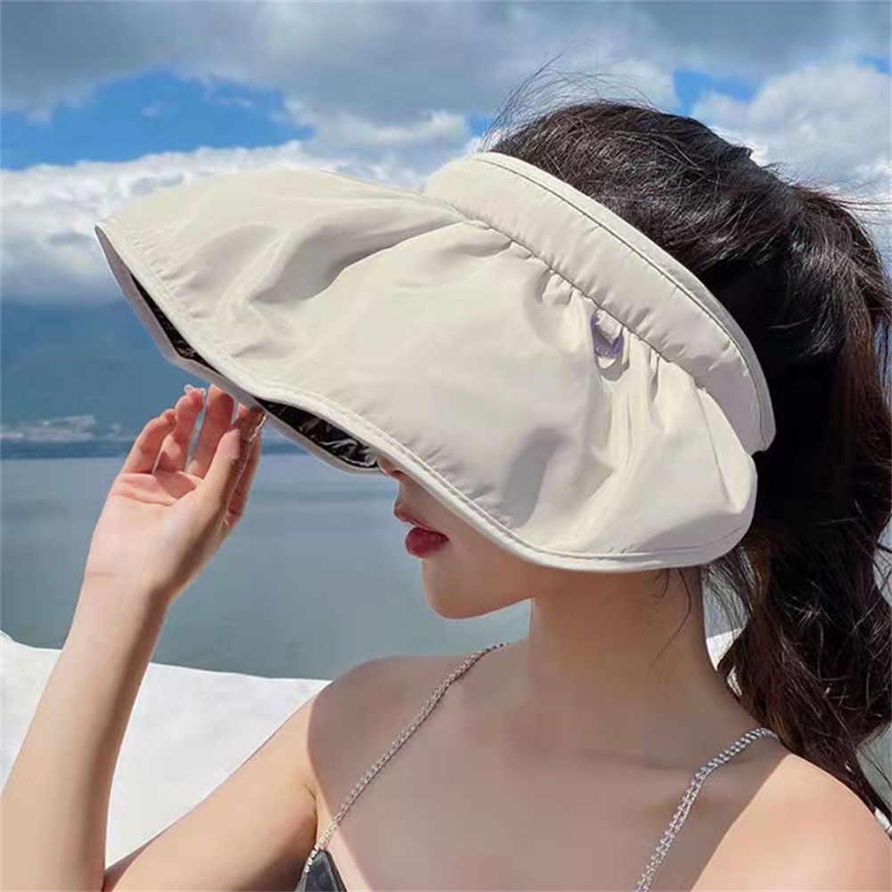 2022 Sunhat Women Uv Protection Sunscreen Simple Empty Top Outdoor ...