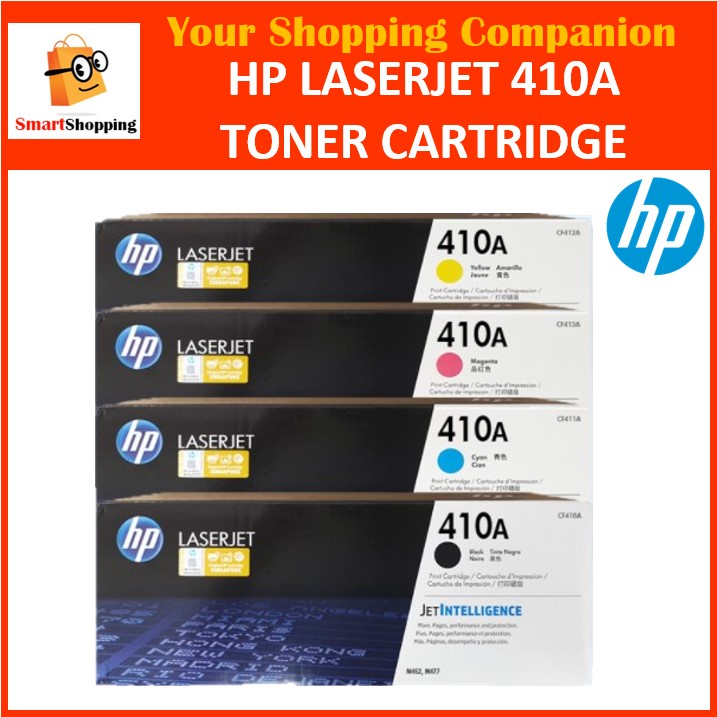 HP LaserJet Toner Cartridge CF410A 410A BCMY For Color LaserJet Pro ...
