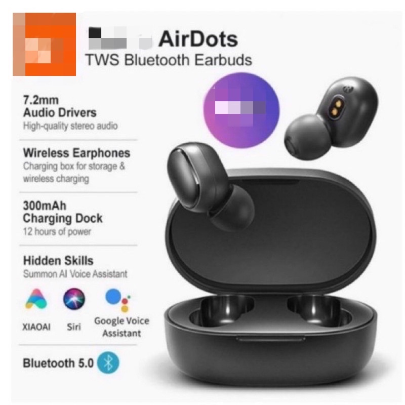 Redmi AirDots TWS Mi True Wireless EarBuds Basic Earphone Bluetooth 5.0 ...