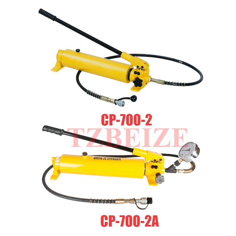 Manual Hydraulic Pump CP-700-2 high pressure pump 700kg/cm2 with pressure gauge | Shopee Singapore