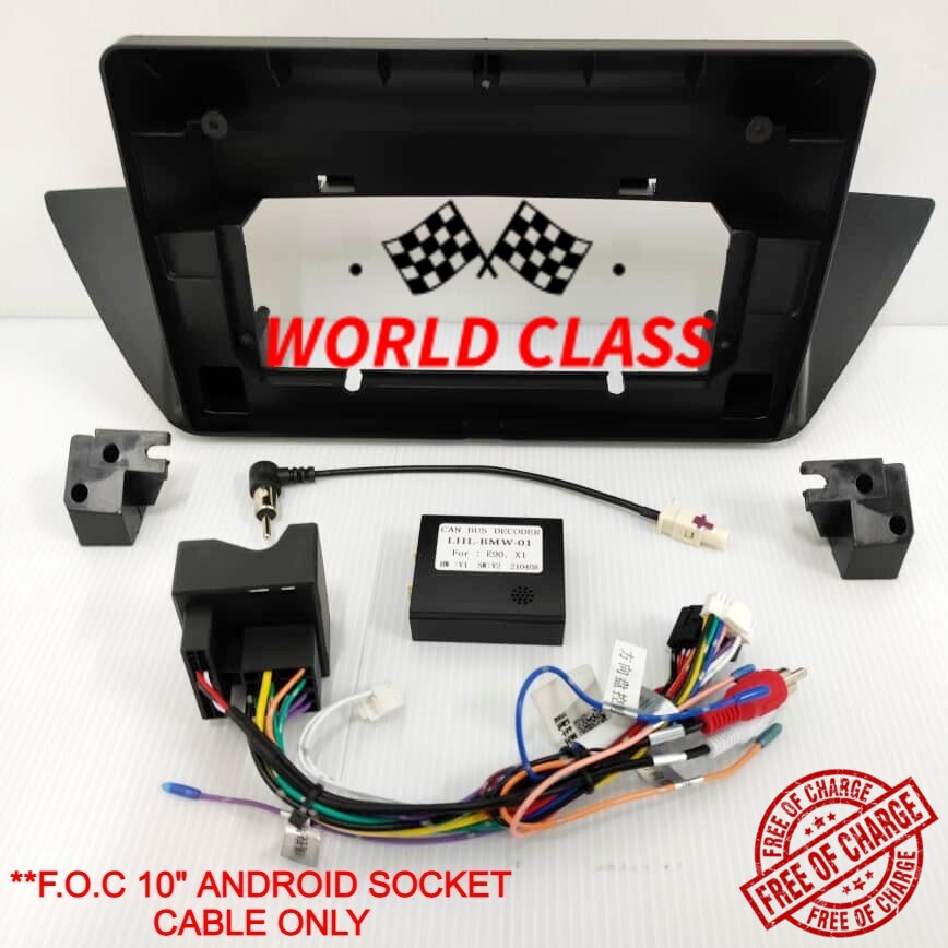 BMW X1 2010-2014 ANDROID 10" CASING (FREE PLUG & PLAY CABLE) | Shopee ...