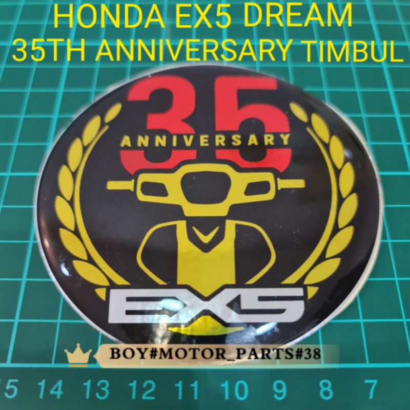 EX5 DREAM 35TH ANNIVERSARY STICKER TIMBUL ( EPOXY ) | Shopee Singapore