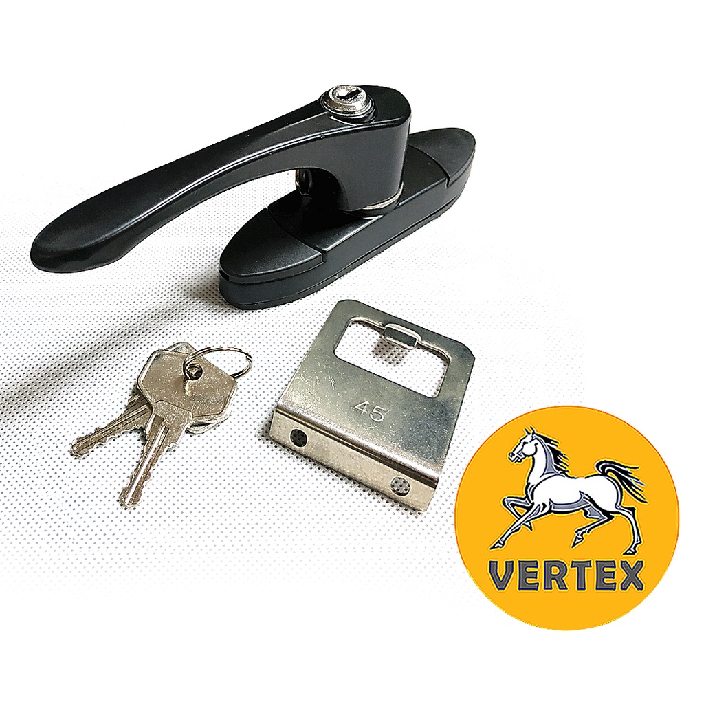 3003 Series Centerlock 12cm Handle with Key Big Clipper Black (Sliding ...