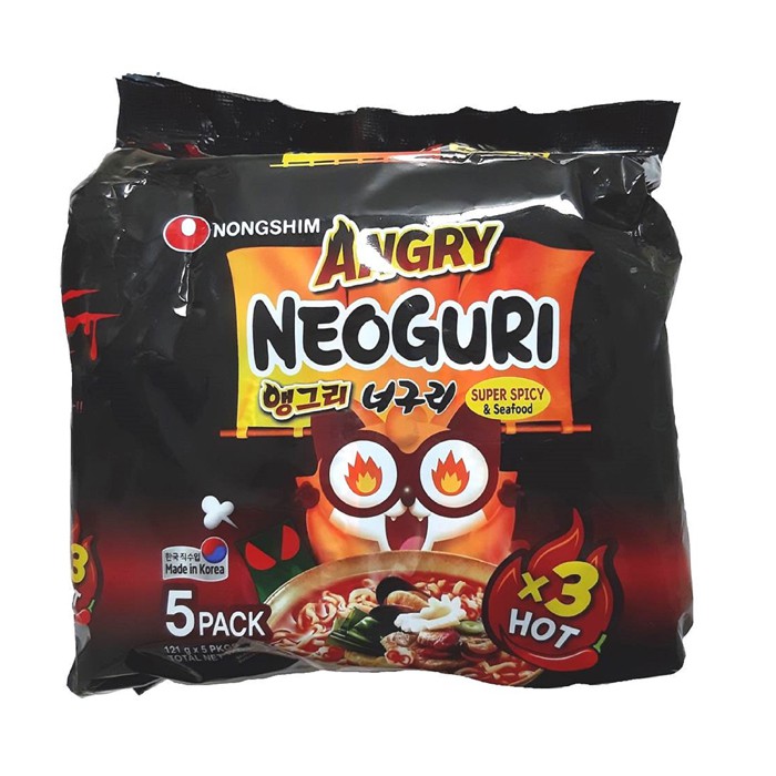 Nongshim Angry Neoguri 121G X 5- KMXD [Korean] | Shopee Singapore