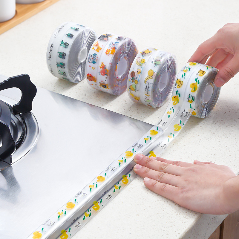Kitchen waterproof sticker beautiful seam sticker bathroom corner gap ...