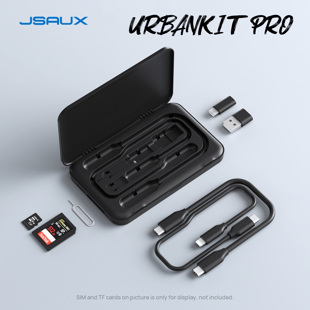 JSAUX UrbanKit Pro Cable Case Multi-functional Cables Essential Travel ...