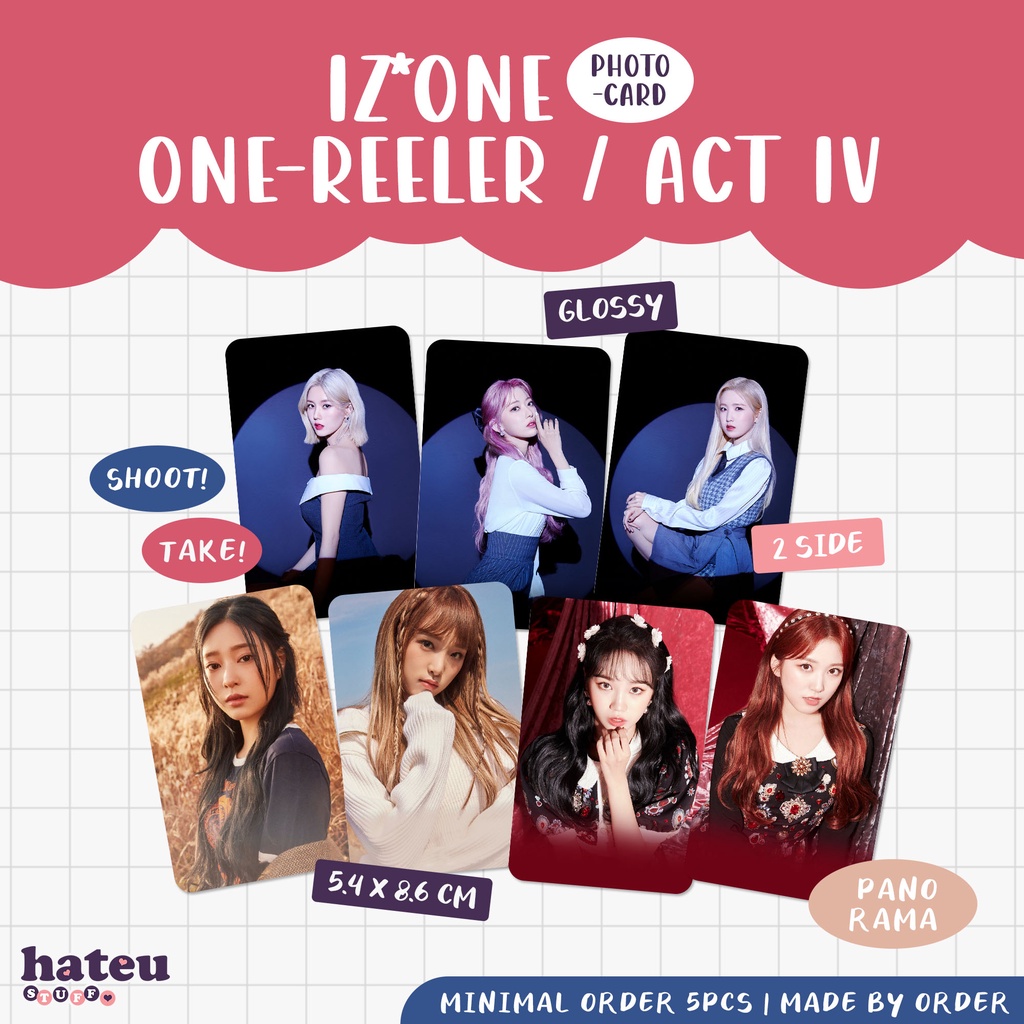 Iz*one Unofficial Photocard One-reeler / Act IV (IZONE) | Shopee Singapore