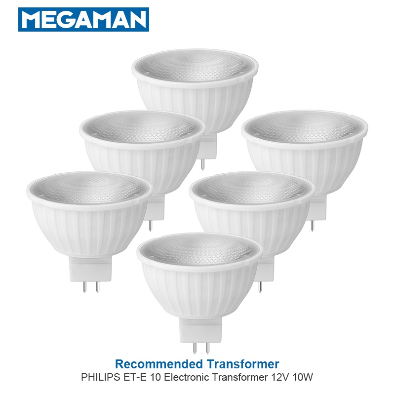 Megaman LED Spotlight MR16 6W 12V GU5.3 6500K Daylight Lights 36D ...