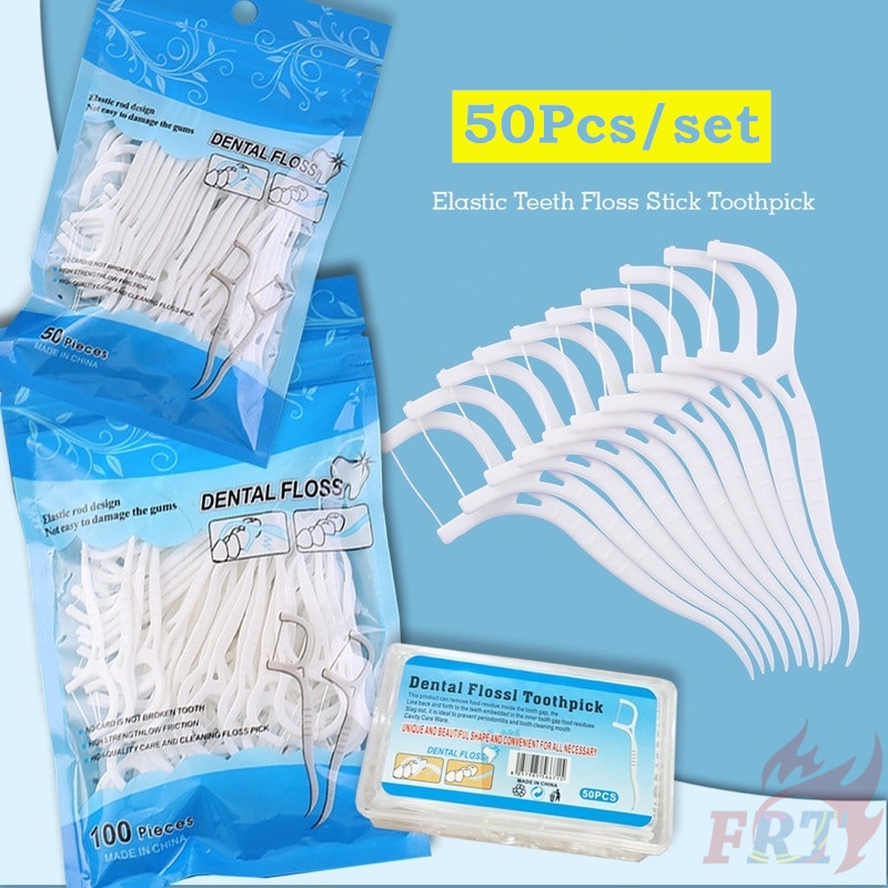 50Pcs/set Dental Floss & Toothpick Personal Oral Care | Shopee Singapore