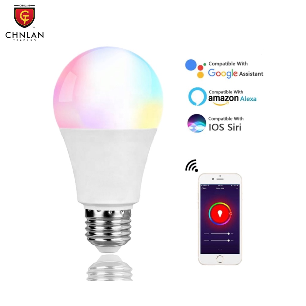 Tuya Smart Led Bulb E27 9W WiFi 220V RGB White Dimmable with Music Rhythm Works with Alexa ...