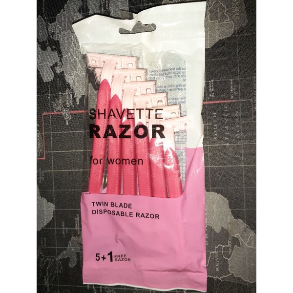 SHAVETTE Twin Blade Disposable Razor (5+1 Per Pack) | Shopee Singapore