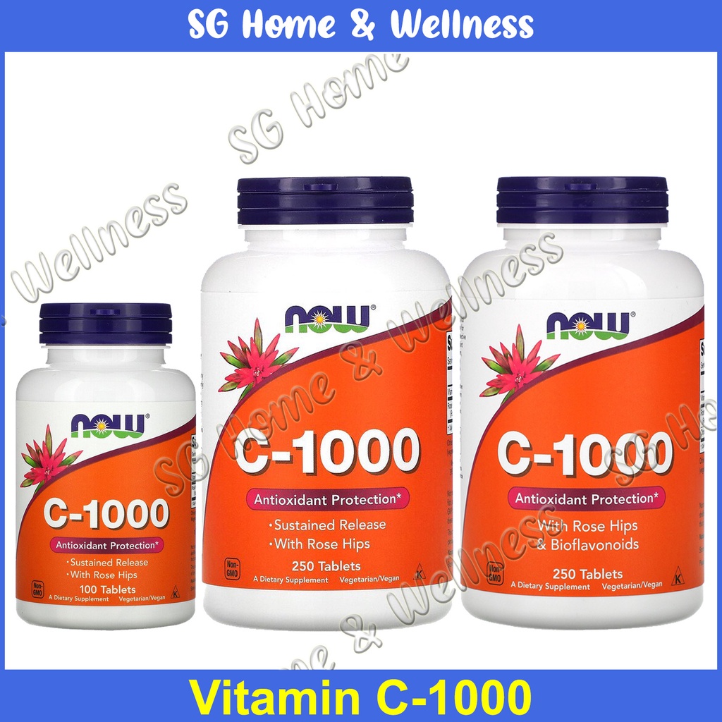 Now Foods Vitamin C 1000 mg | Antioxidant | Immunity Support | 100 ...