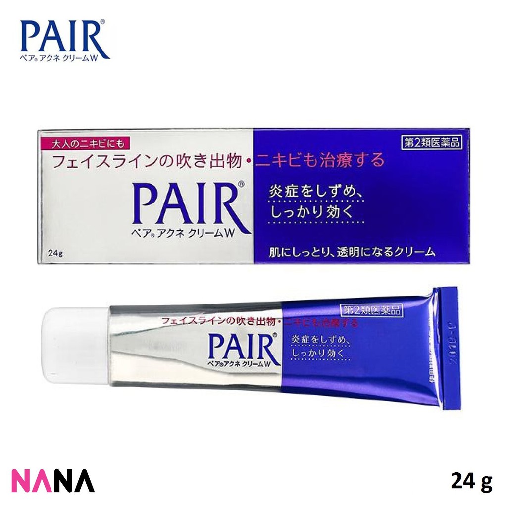LION (JAPAN) PAIR Acne Cream W 24g Antibacterial Acne Face Cream ...