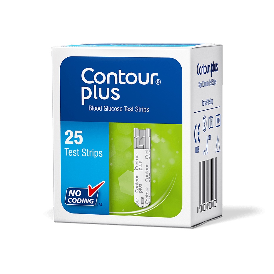 Contour Plus Glucose Test Strips 25s or 50s [Exp: 05-2026]*Ascensia ...