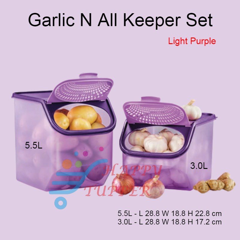 Tupperware Garlic Keeper (2.3L & 3.0L) | Shopee Singapore