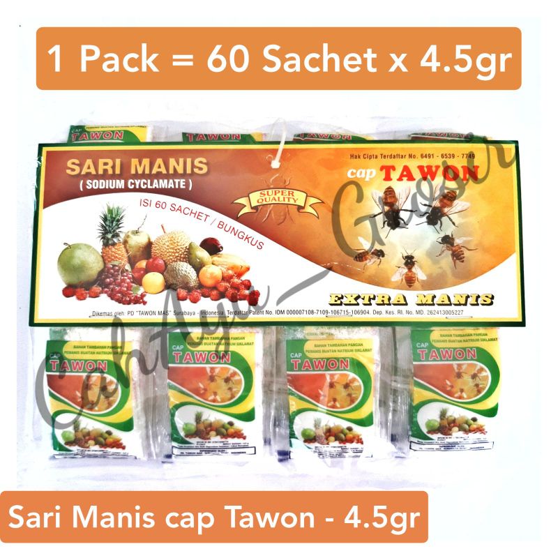 Sari Manis cap Tawon Renteng 4.5gr (1 Pack - 60 Sachets) | Shopee Singapore