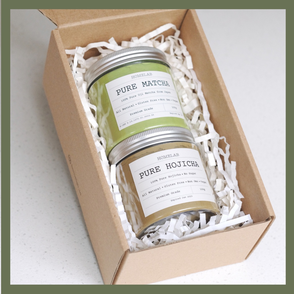 Homelab Pure Matcha & Pure Hojicha Test 100G - Bundle Package | Shopee ...
