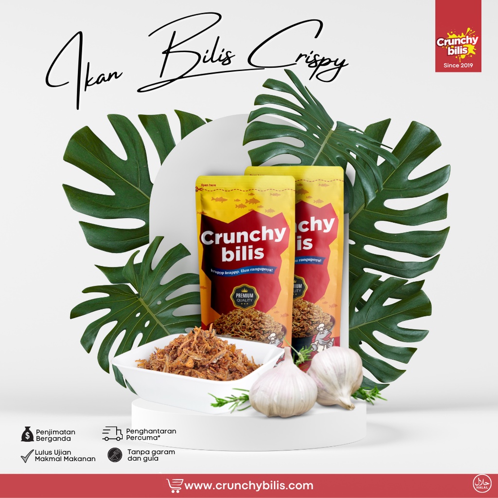 IKAN BILIS CRISPY | GARLIC CRISPY | HALIA CRISPY | LADA HITAM | Shopee ...