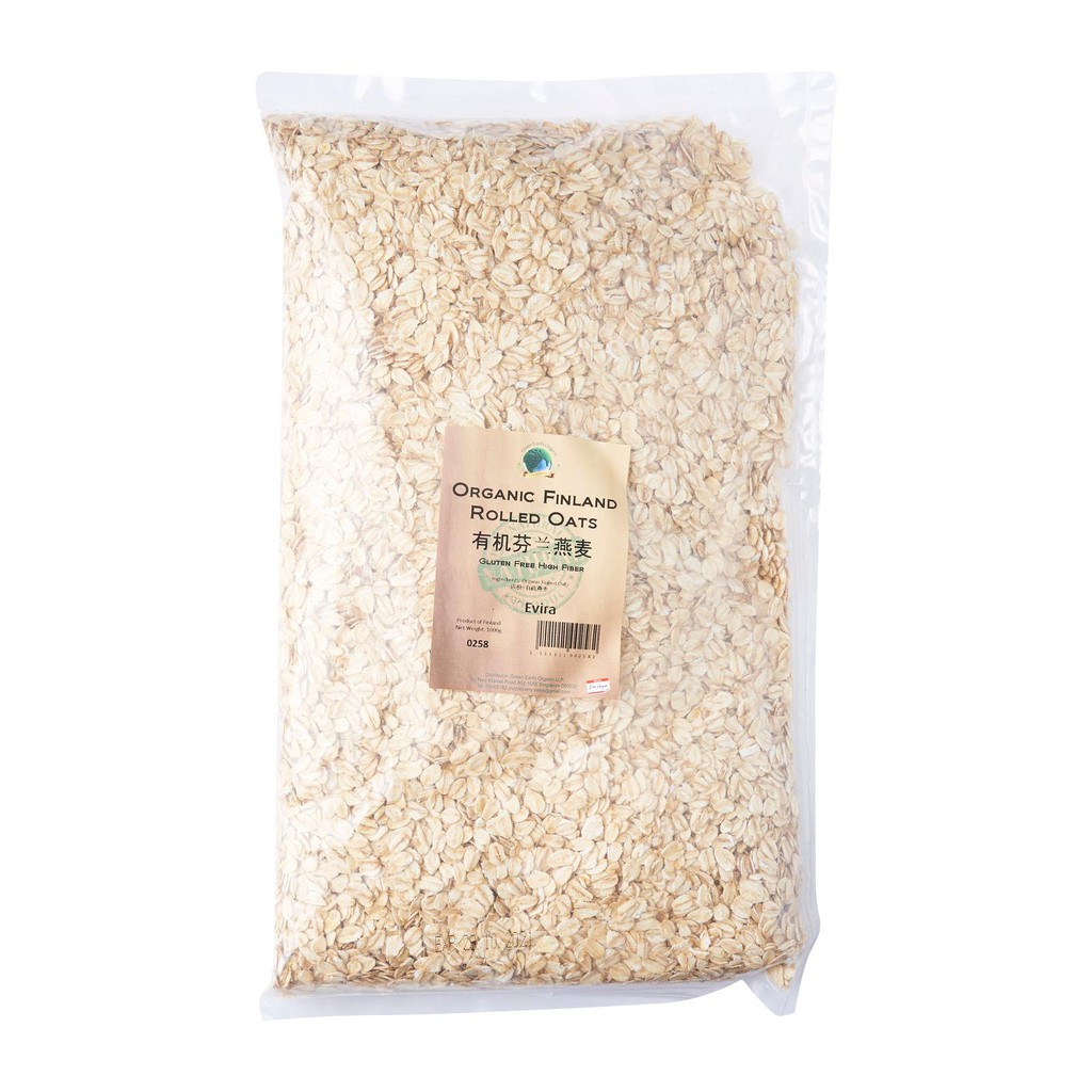 Organic Finland Rolled Oats 2x1000g | Shopee Singapore