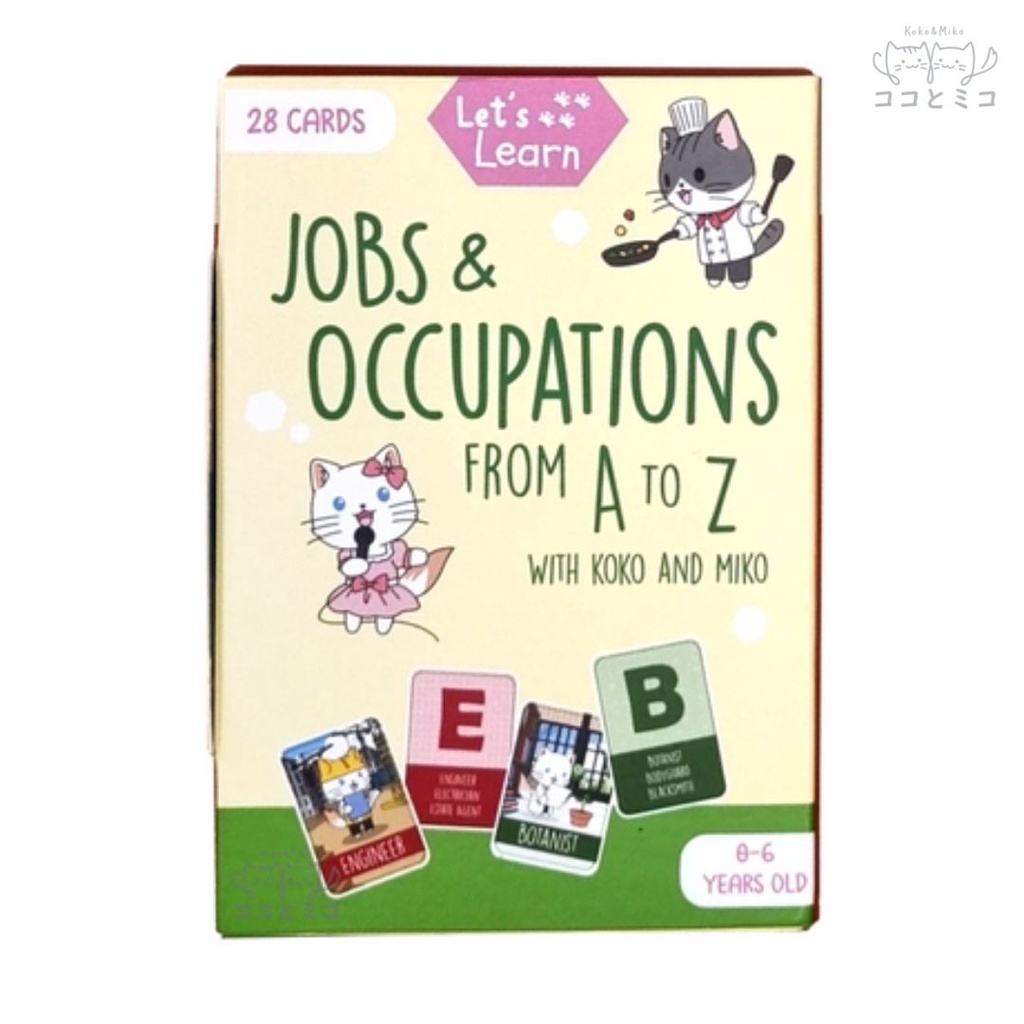 [Koko and Miko] Jobs and Occupation Flashcards | Shopee Singapore