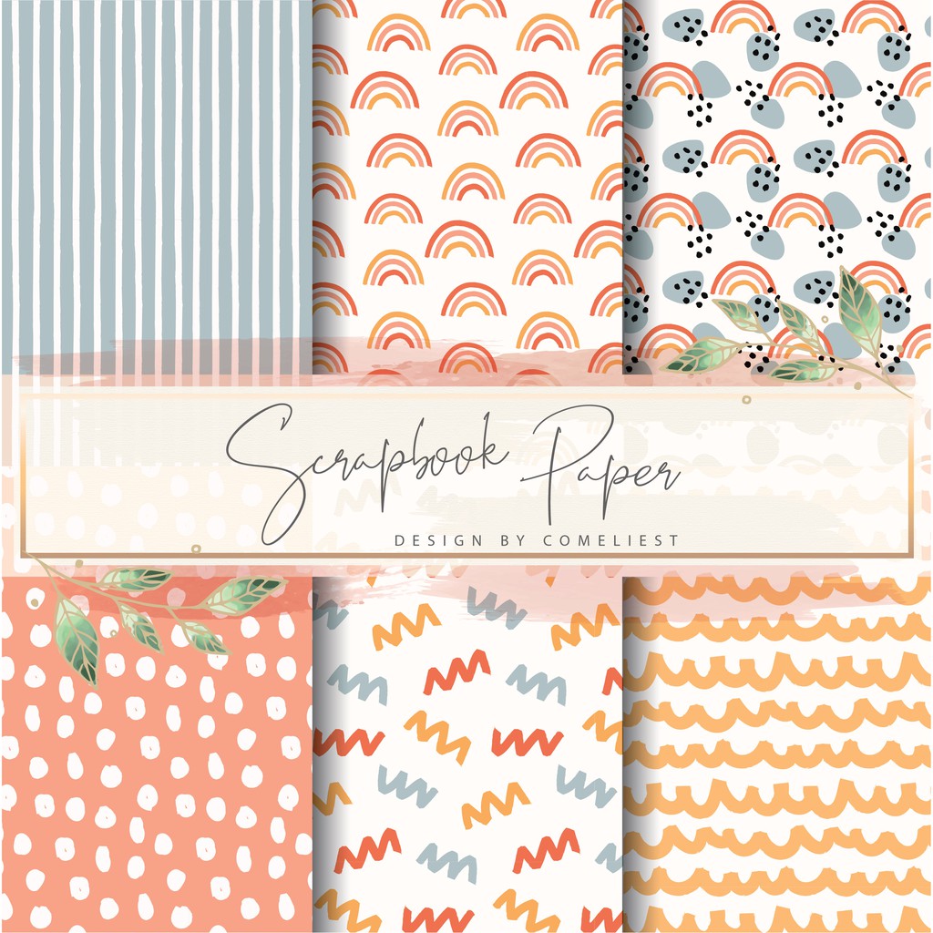 Scrapbook PAPER / SCRAPBOOK PAPER / CRAFT PAPER SET SIZE 20X20 ...