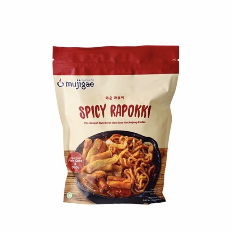 Mujigae Spicy Rapokki - Topokki Ramen (350gr)/Instant Tteokbokki ...