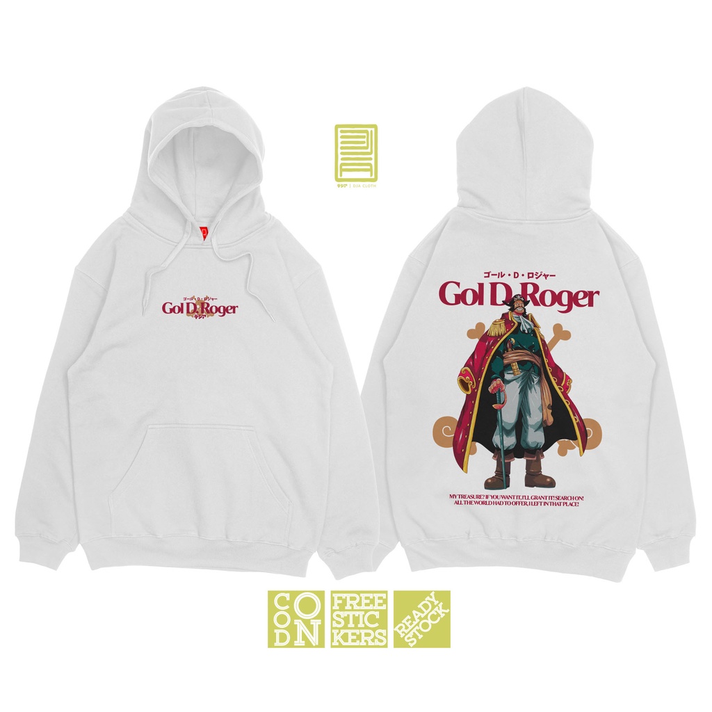 Hoodie GOL D ROGER PIRATE KING ONE PIECE Outwear Anime Manga DJA Cloth ...