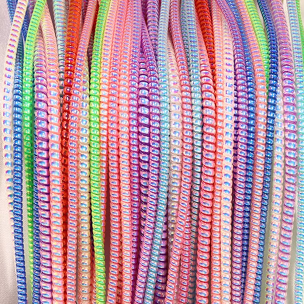 【Fast Delivery】140CM Spiral Cord Cable Protector Colorful Gradient Wire ...