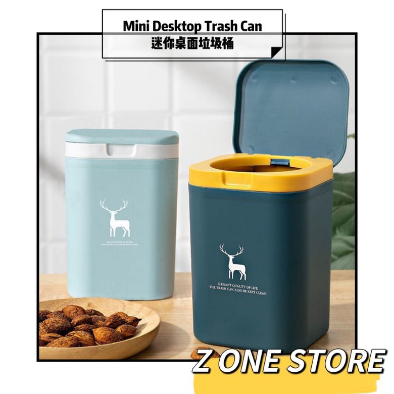 Mini Desktop Trash Can Office Table Small Waste Bin Small Dustbin ...