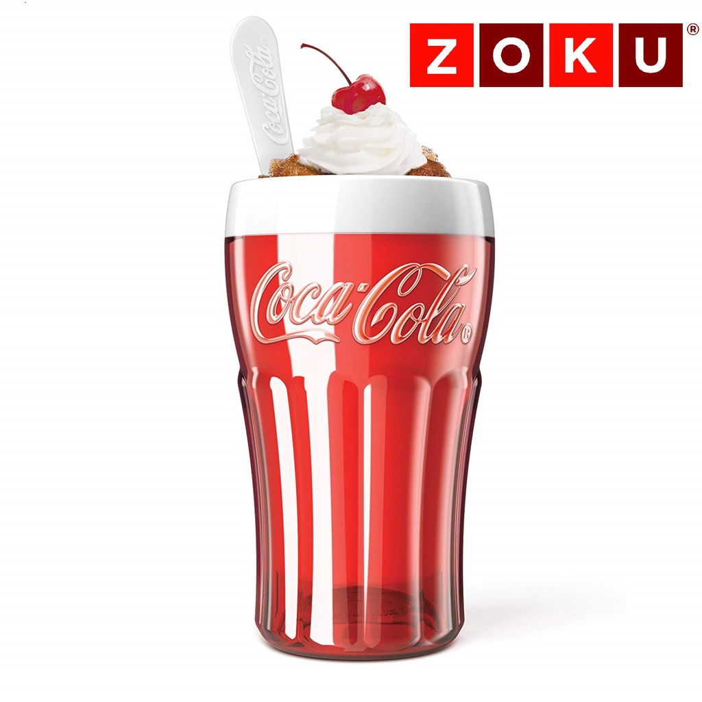 ZOKU Coca-Cola Float & Slushy Maker, Retro Make and Serve Cup with ...