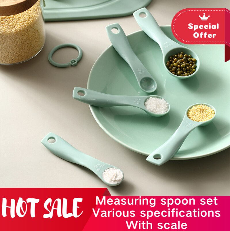 Premium Multi-size Stackable Plastic Measuring Spoons Set - Perfect ...