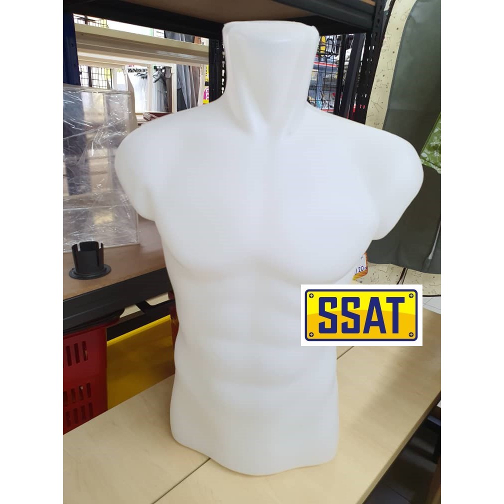 Mannequin Male Torso Dress Half Body (NATURAL COLOR) | Shopee Singapore