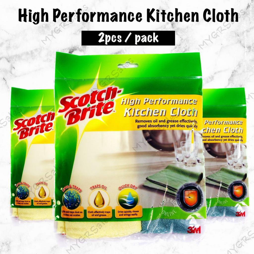 3M High Performance Kitchen Cloth (2pcs per pack) | Shopee Singapore