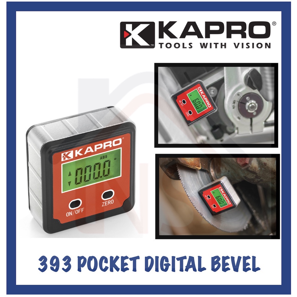 KAPRO 393 Digital Pocket Level Inclinometer Bevel with Magnetic Base ...