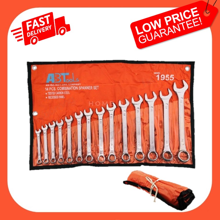 14 PCS Combination Spanner Set 8-24mm (HIGH QUALITY) Spana | Shopee ...