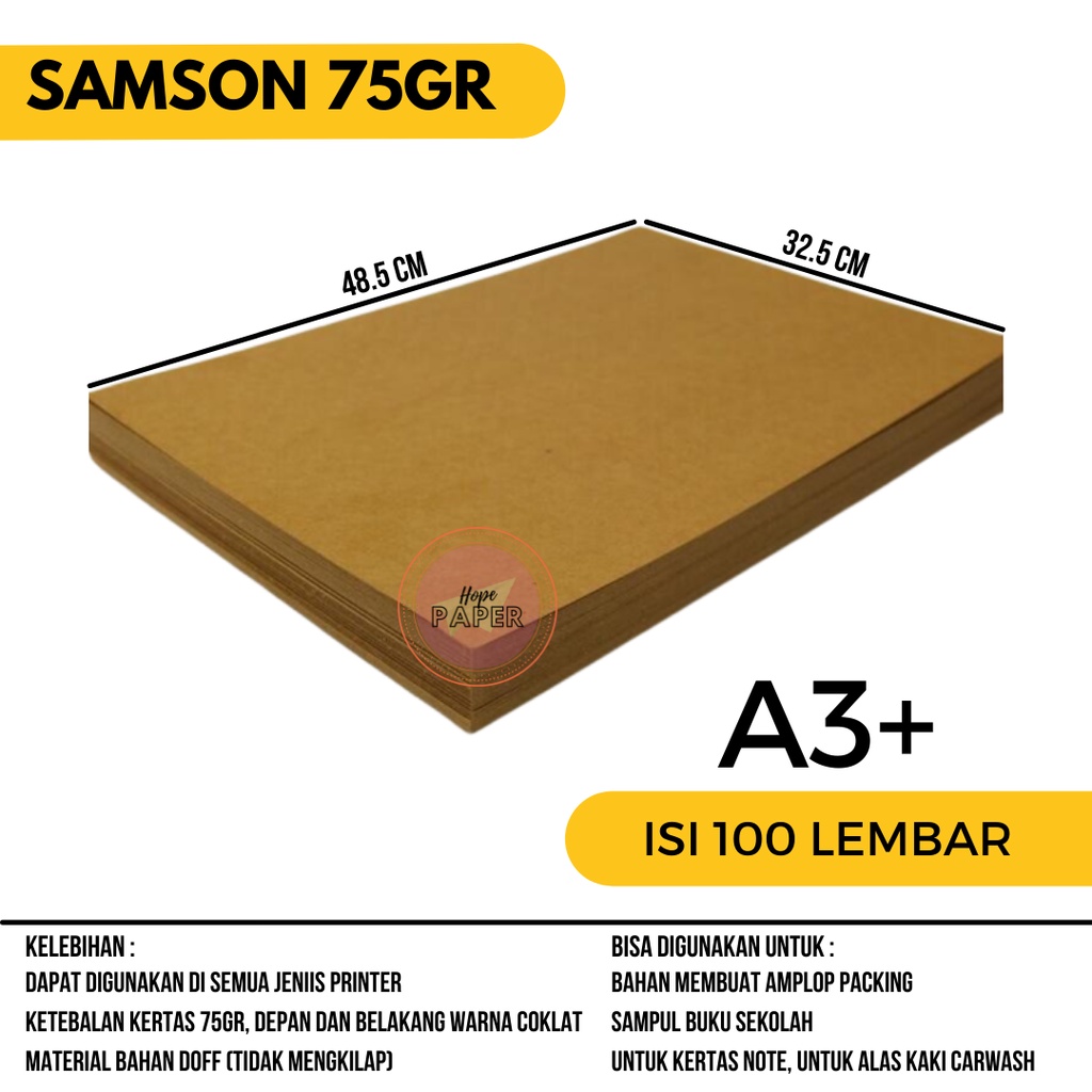 Samson A3+ Paper 100 Sheets/Samson A3 Plus Paper | Shopee Singapore