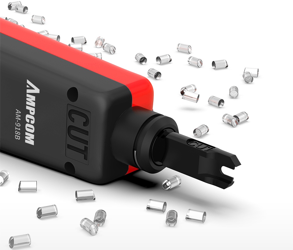 AMPCOM Punch Down Tool, 110 Type Multi-function Network Cable Tool ...