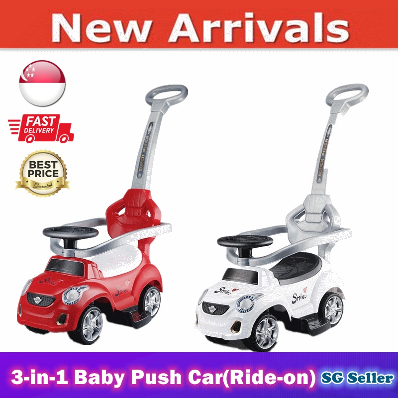 【SG Ready Stock】3-in-1 Baby Push Car(Ride On)★Kid Scooter/Walker√Red ...