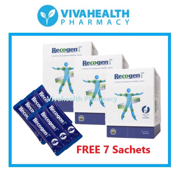 Free 7 sachets/3 boxes of Recogen Calcium 30s | Shopee Singapore