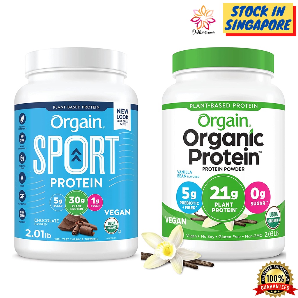 Orgain Organic Plant Protein Powder Vanilla / Chocolate 920g | Shopee ...