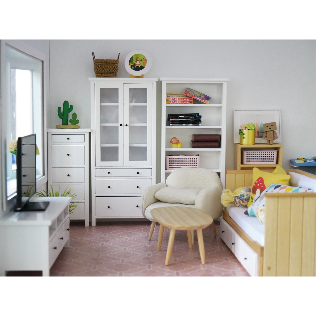 [White] Tv Cabinet/Bookcase/Glass Cabinet/Drawer Cabinet 10 Points 12 ...
