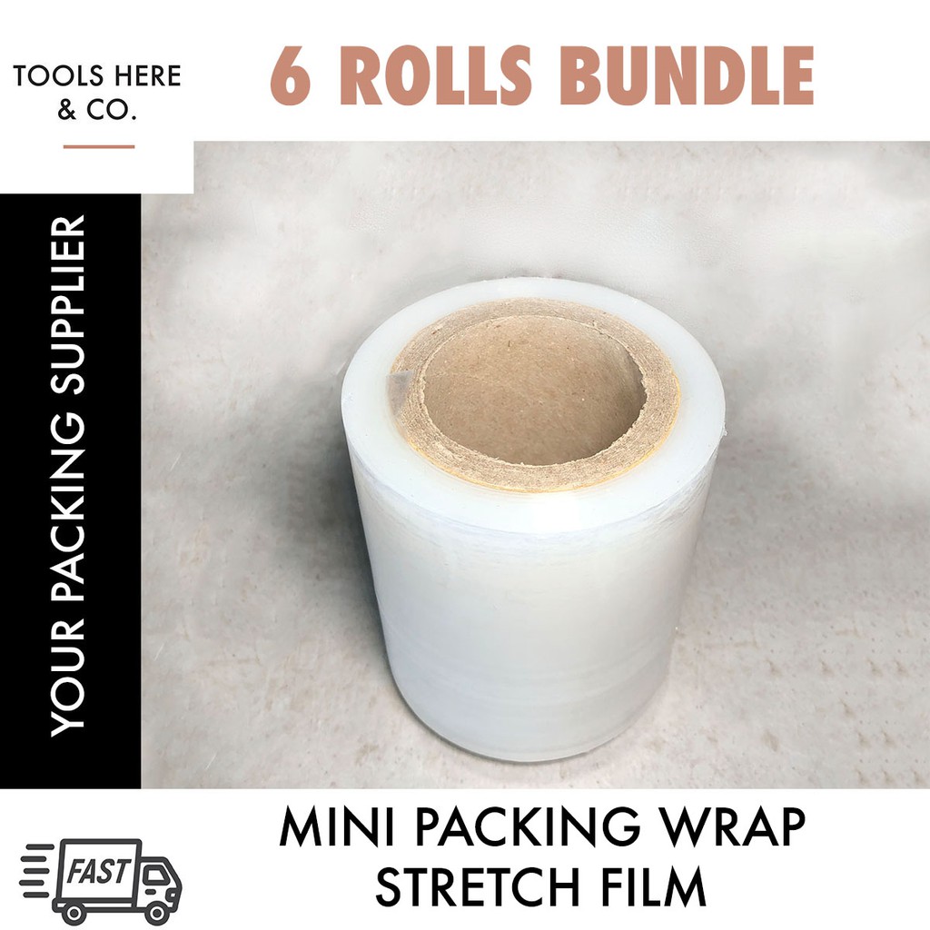 Packaging Shrink Wrap Mini (6 Rolls) 4"/100mm Stretch Film [Local SG ...