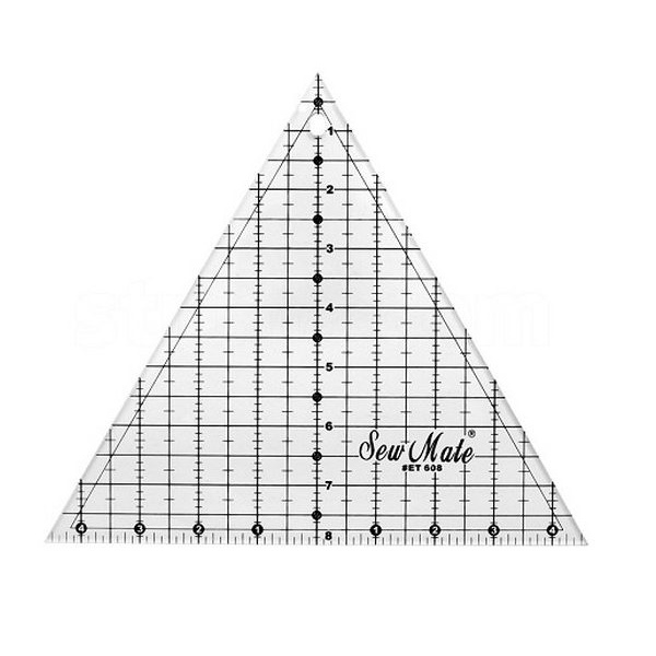 Sew Mate Quilting Ruler Triangle (8"Inch x 8"Inch) | Shopee Singapore