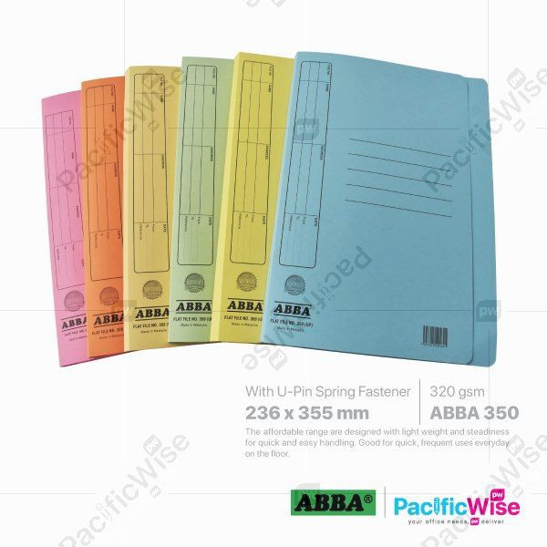 Abba/Manila Spring Flat File/Manila Fail Kertas/File Filing/350 Spring ...
