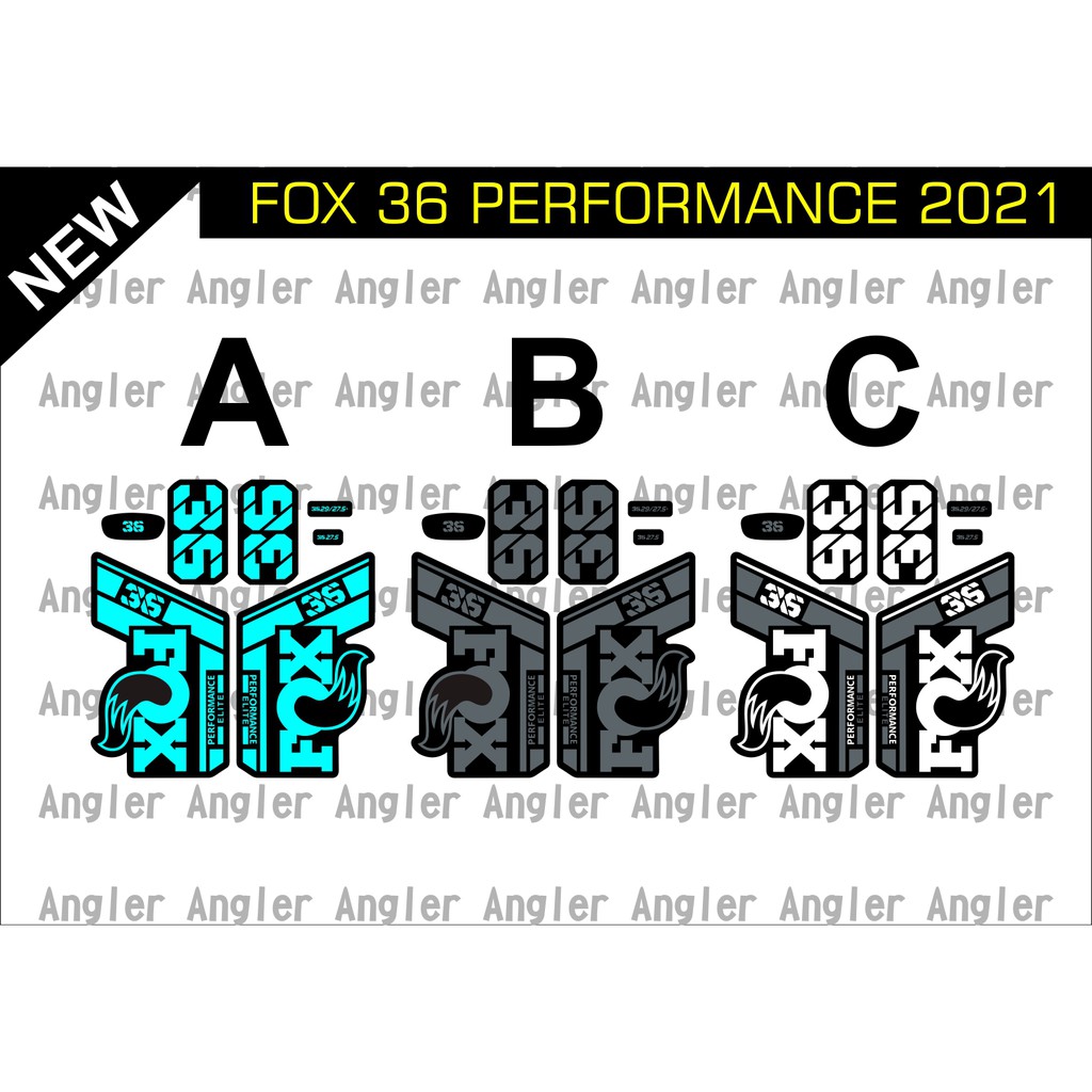 Decal Sticker Fork FOX 36 Performance 2021 SHOCK MTB Bike DH | Shopee ...